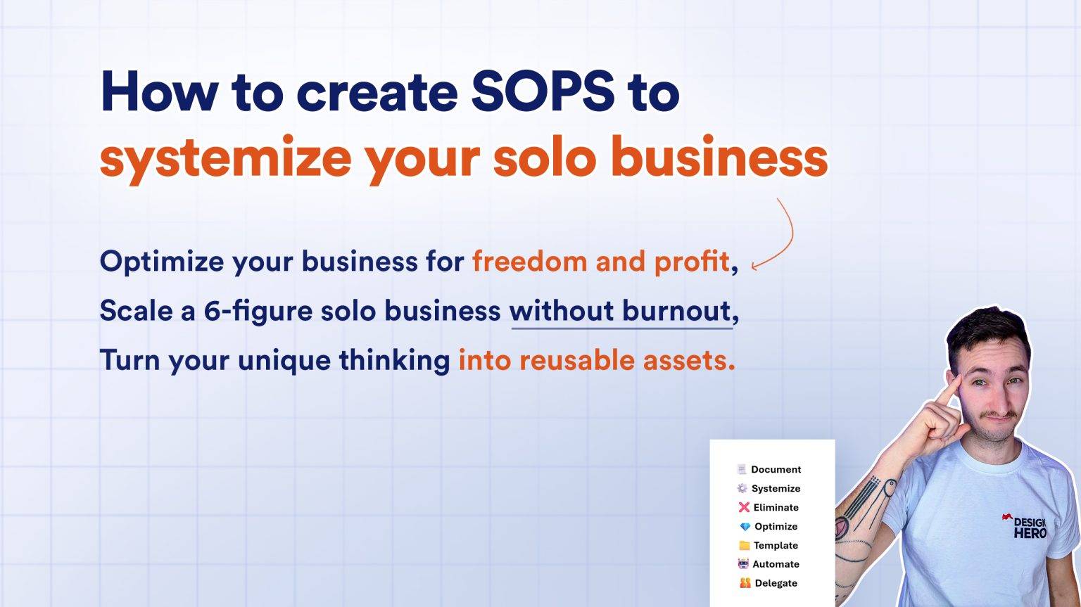 #24 How to systemize a solo business | Lifestyle business